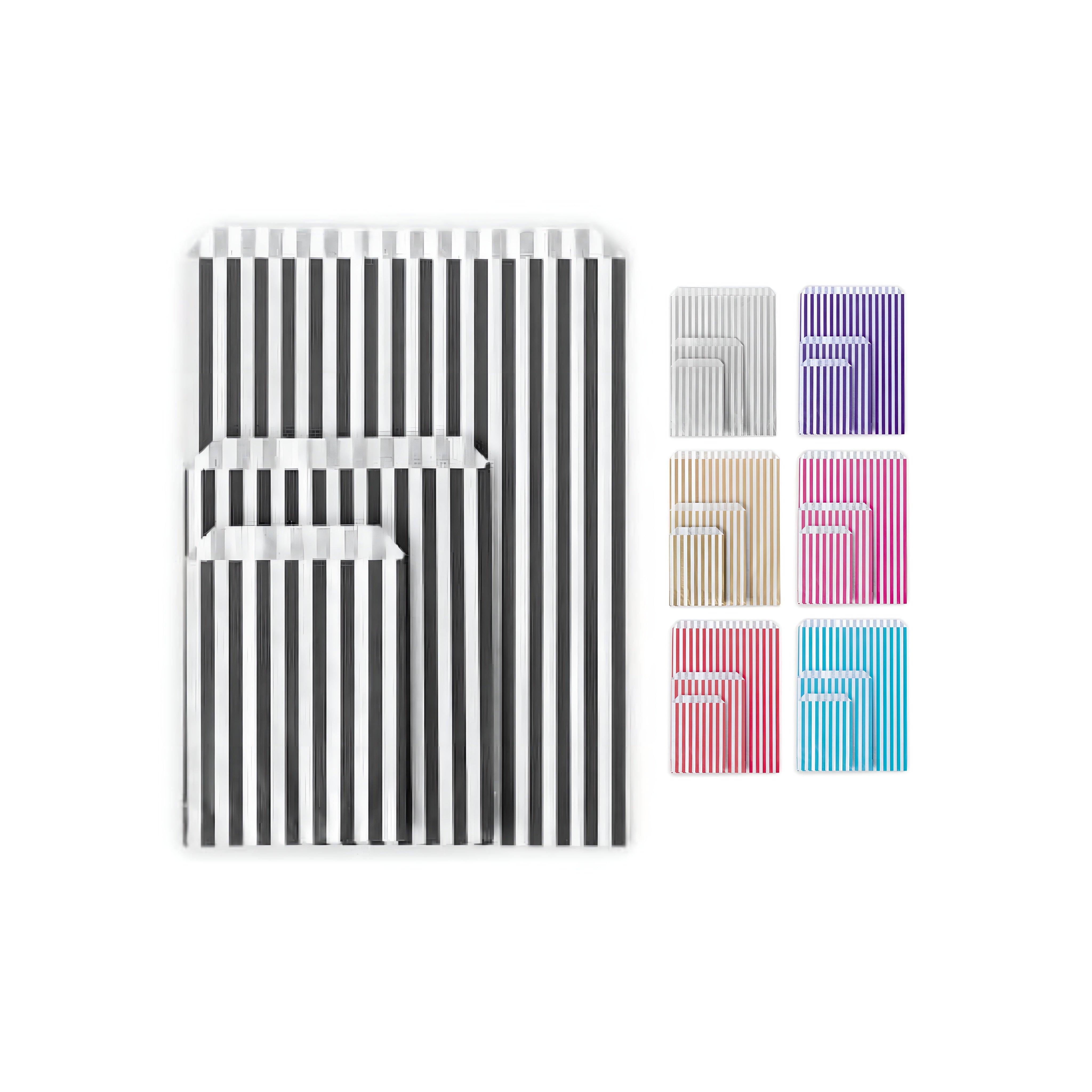 Striped Paper Bags (Pack of 100) – Karina Krafts