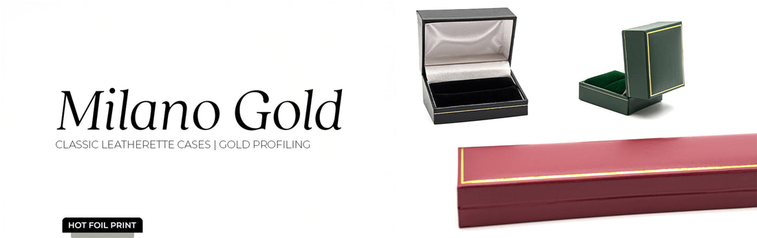 Milano Gold | Traditional Leatherette Jewellery Cases, Gold Profiling ...